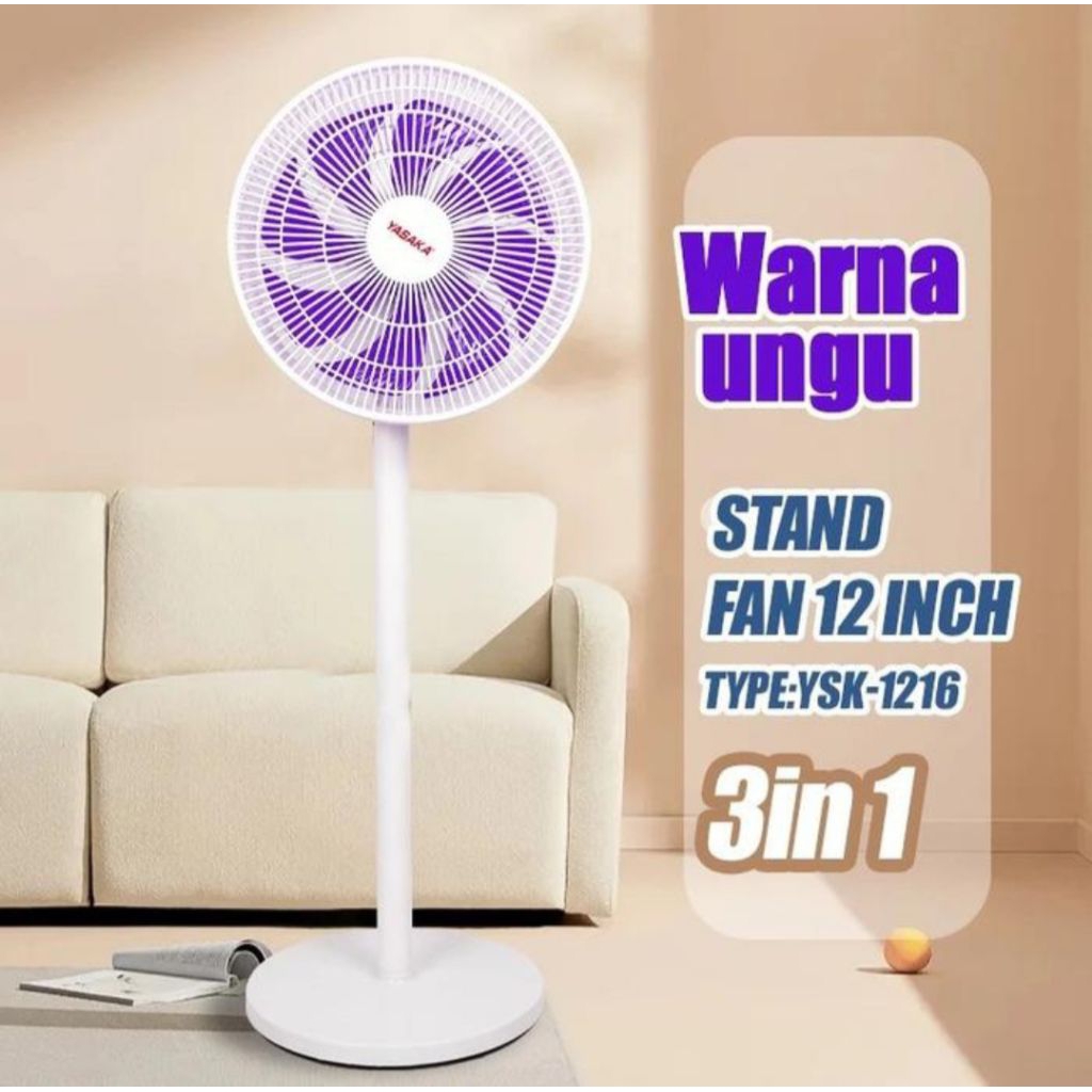 Jual Kipas Angin Yasaka 12 inch 1216 / omico 1233 / Kipas angin berdiri ...