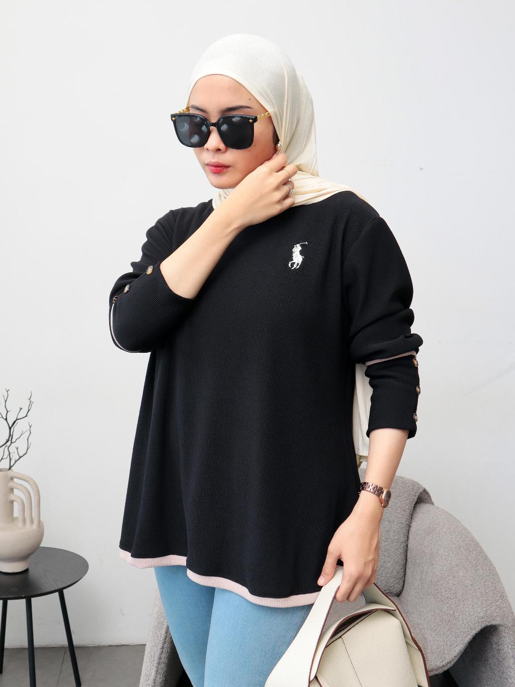 Jual Blouse Wanita Deepa Lengan Kancing Terbaru untuk Gaya Simple ...