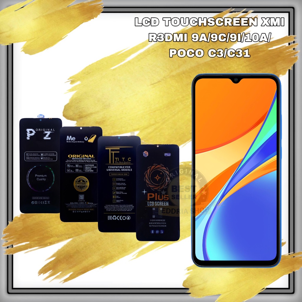Jual LCD TOUCHSCREEN XIAOMI REDMI 9A-9C-9i-10A-POCO C3-C31 FULLSET ...