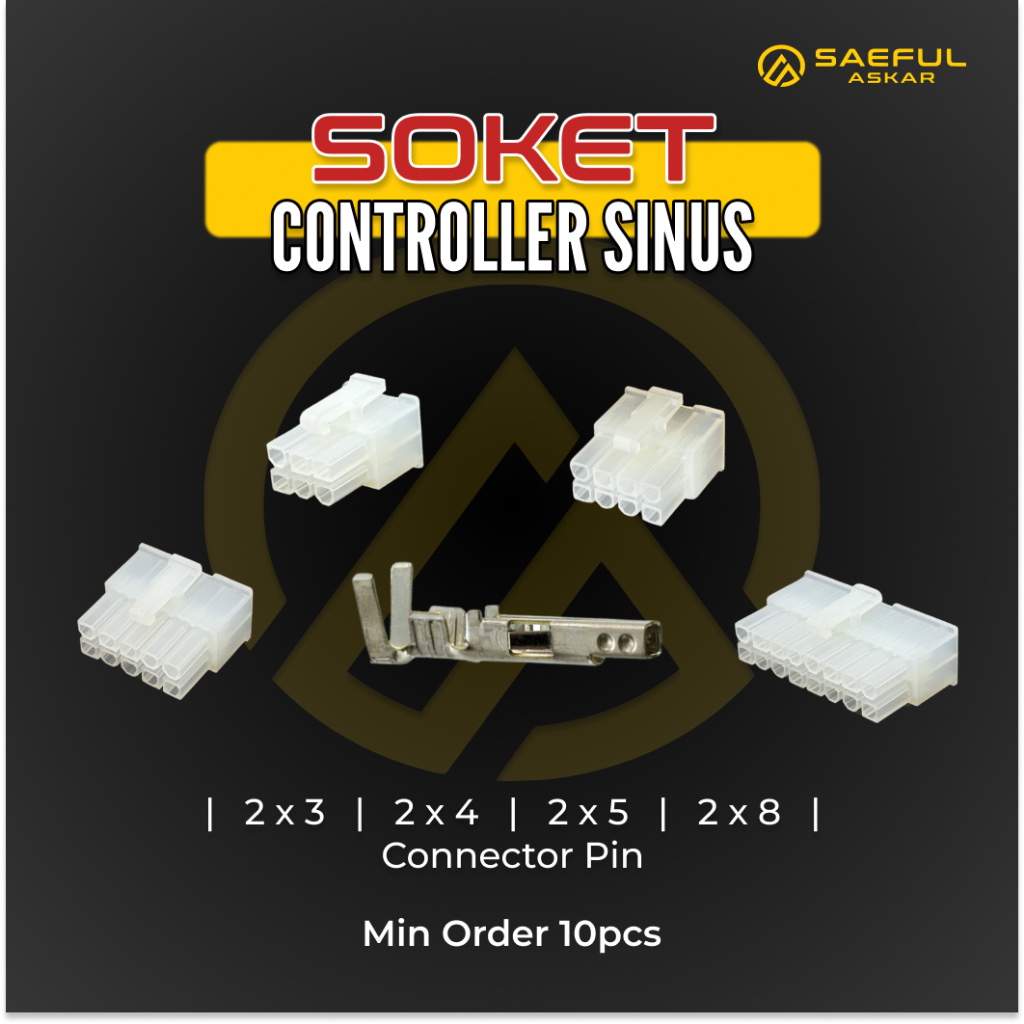 Jual Pin Socket Connector ECU Controller Sinus Wave Votol E-Bike Soket ...