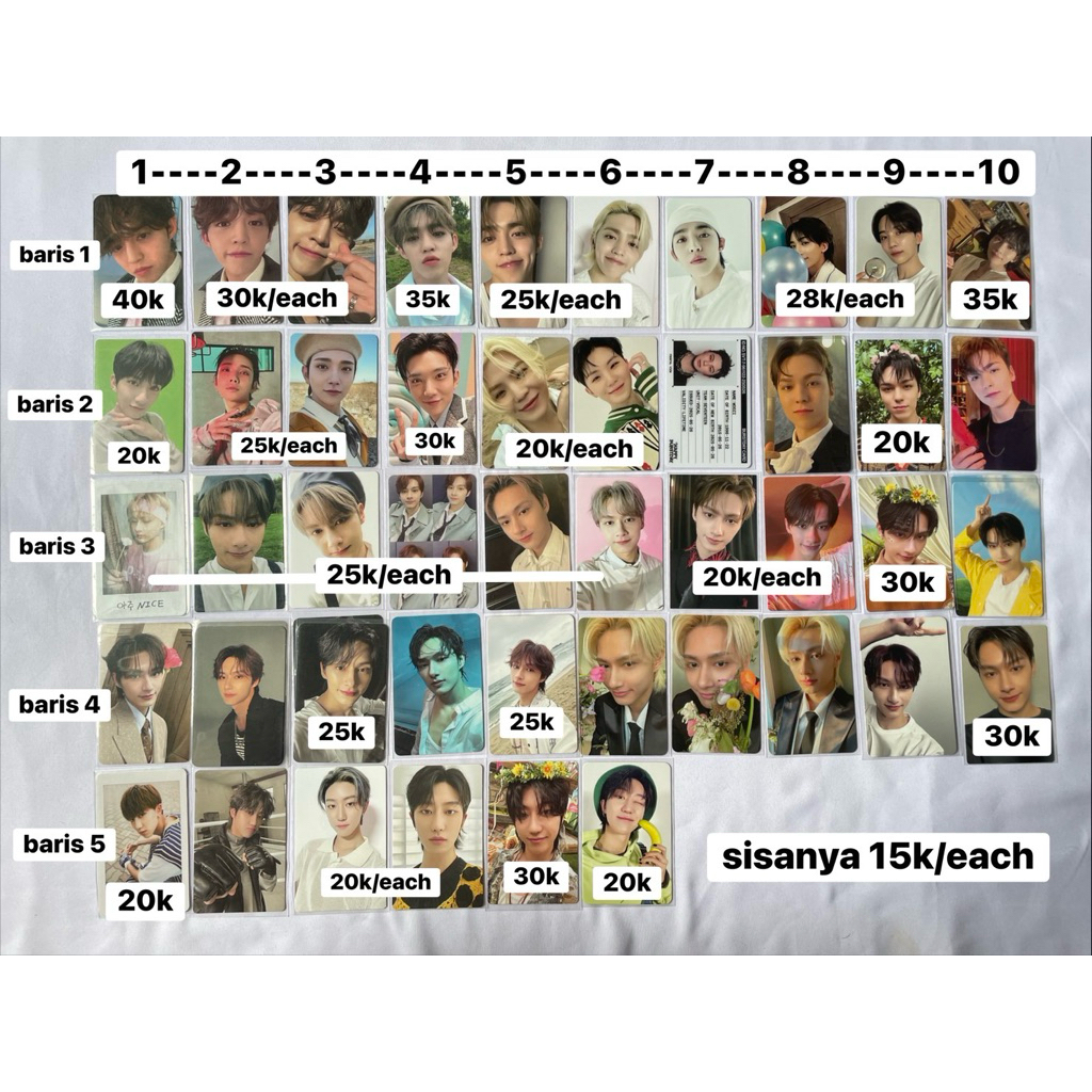 Jual SEVENTEEN official photocard pc scoups jeonghan joshua jun woozi vernon the8 minghao album ...