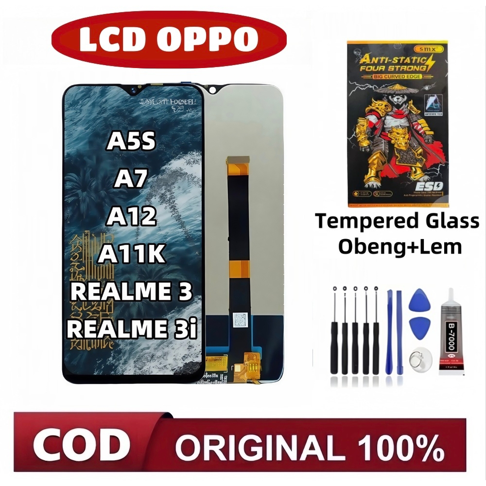 Jual 【ORIGINAL100%】LCD OPPO A5S/A7/A12/A11K/Realme3/3I ORIGINAL FULLSET ...