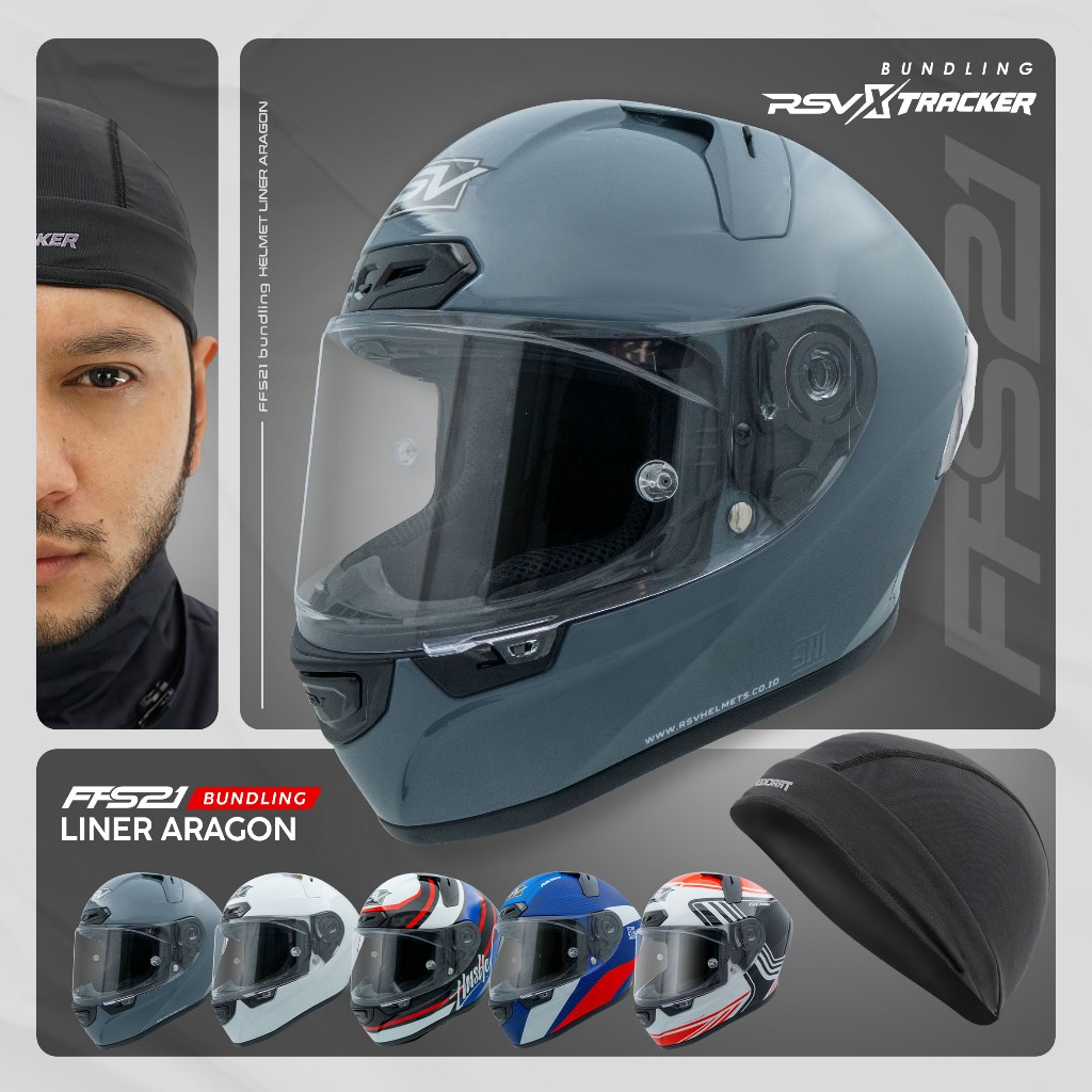 Jual [EXCLUSIVE COLLABORATION: RSV x TRACKER] HELM FULL FACE RSV FFS21 ...