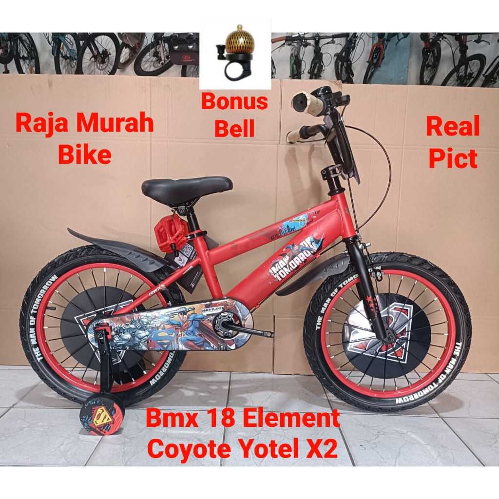 Jual Sepeda Anak Laki Laki Bmx 18 Inch Element Coyote Yotel X2 Superman Sepeda Anak Element ...