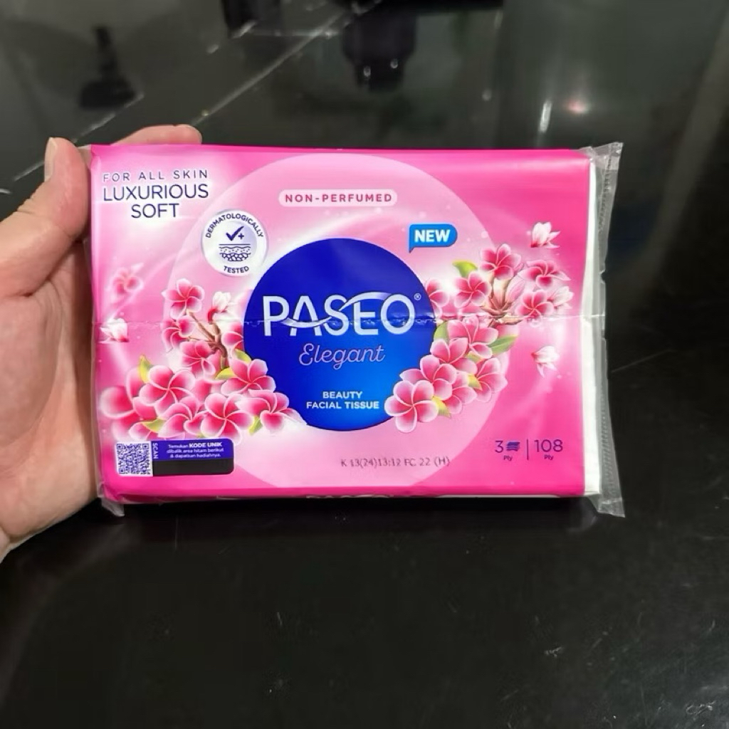 Jual tissue paseo 108 lembar / tisu wajah/ tisu travel 3 ply | Shopee ...