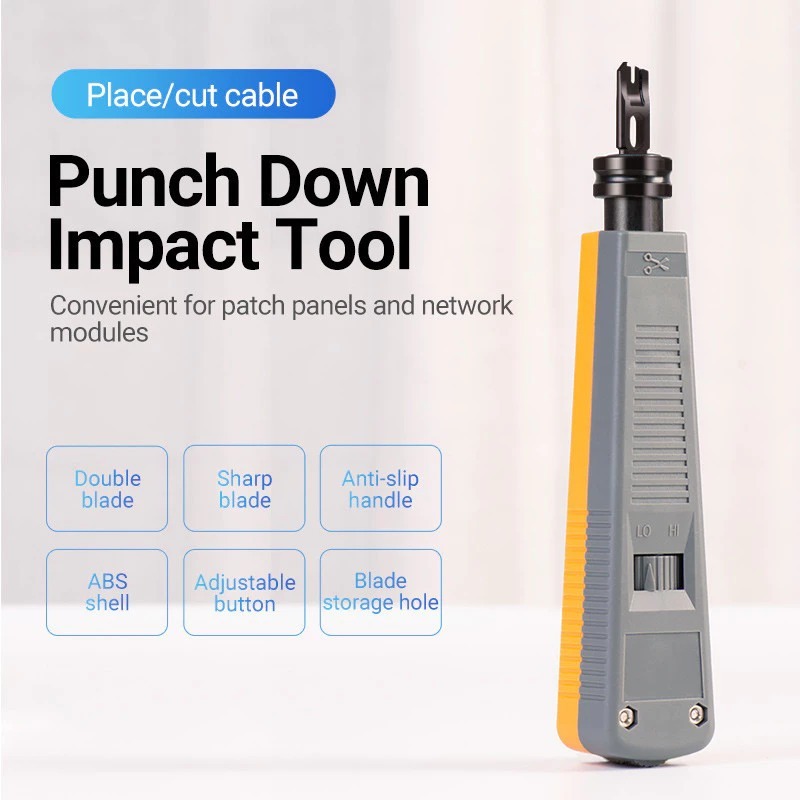 Jual VENTION Punch Down Krone Tool Modular Jack Gray - KEC | Shopee ...