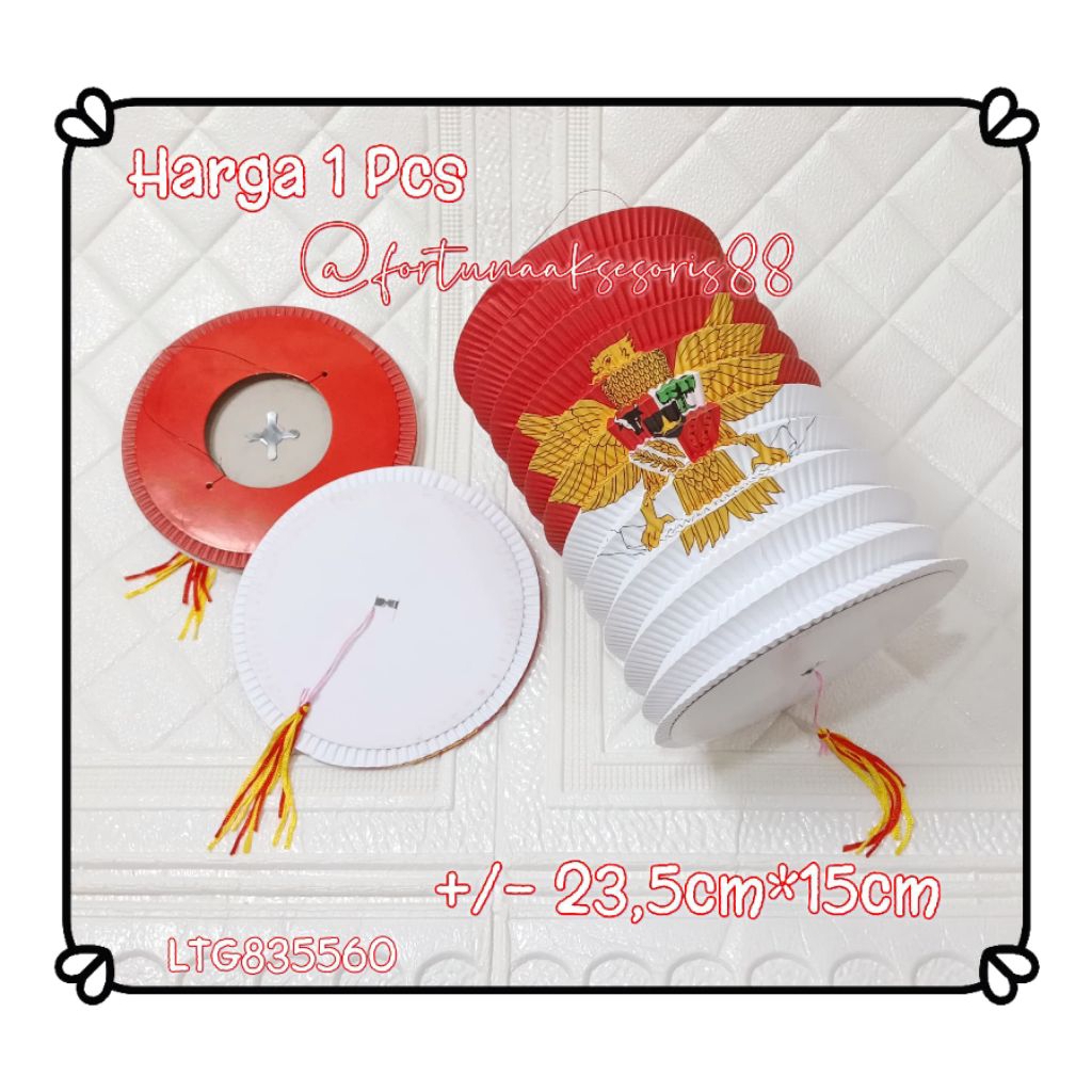 Jual LAMPION TARIK GARUDA PANCASILA BAHAN KARTON TEBAL / LAMPION ...