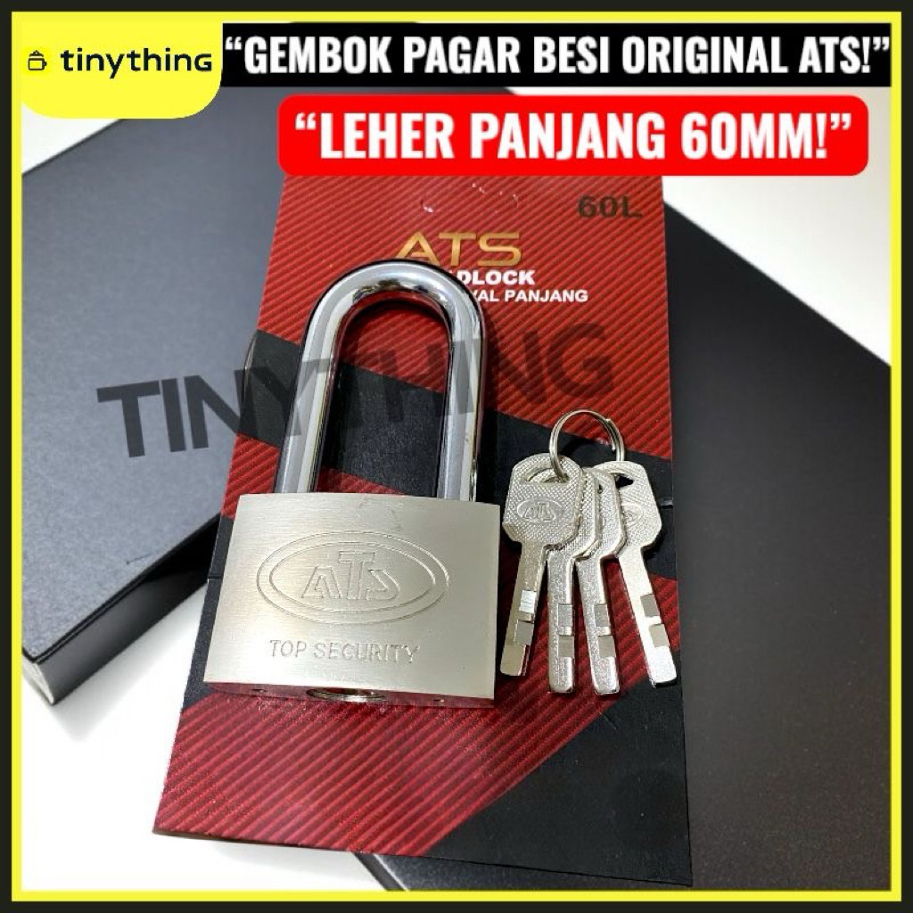 Jual ATS gembok 60mm panjang 60 mm gembok pintu rumah gembok pagar anti ...