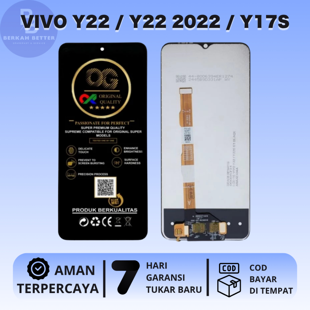 Jual LCD VIVO Y22 (V2207) | Y22 2022 | Y22S | Y17S (V2310) ORIGINAL ...