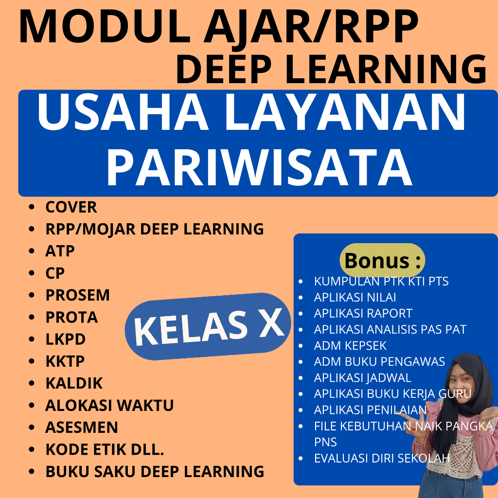 Jual Modul Ajar/RPP Deep Learning SMK USAHA LAYANAN PARWISATA FASE E ...