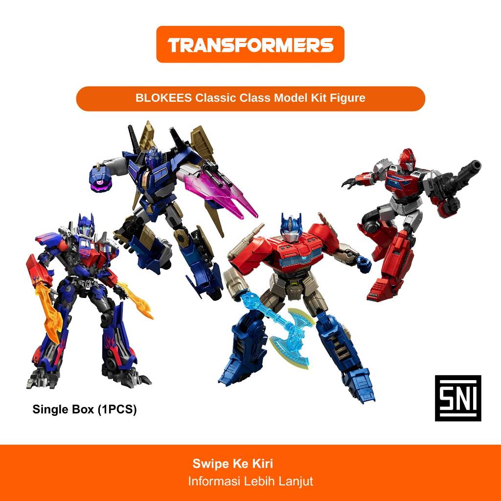 Jual BLOKEES Model Kit Transformers Classic Class Movie Optimus Prime ...