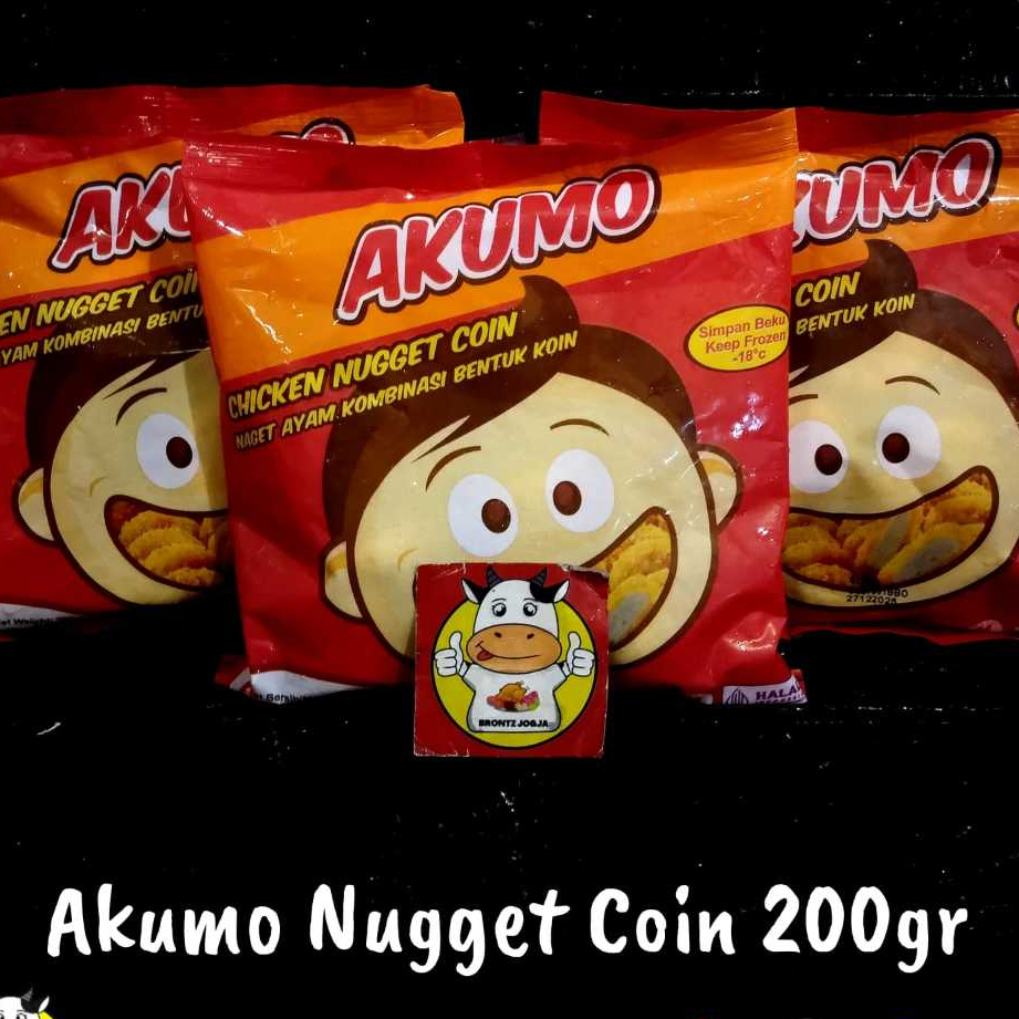 Jual AKUMO CHICKEN NUGGET COIN 200GR - FROZEN FOOD - BRONTZ JOGJA ...