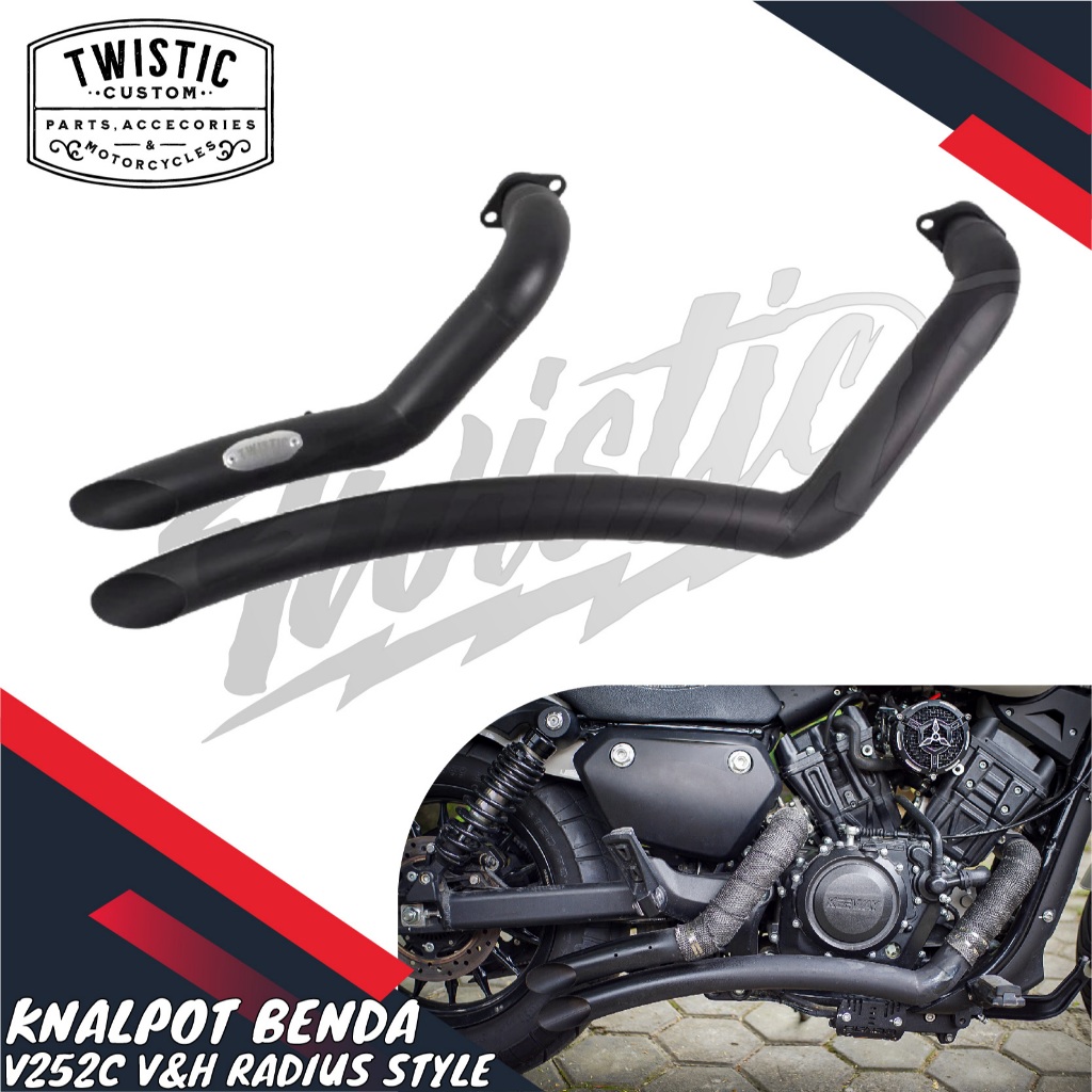 Jual Knalpot Full System Model V&H Radius Motor Keeway Benda V252C V ...