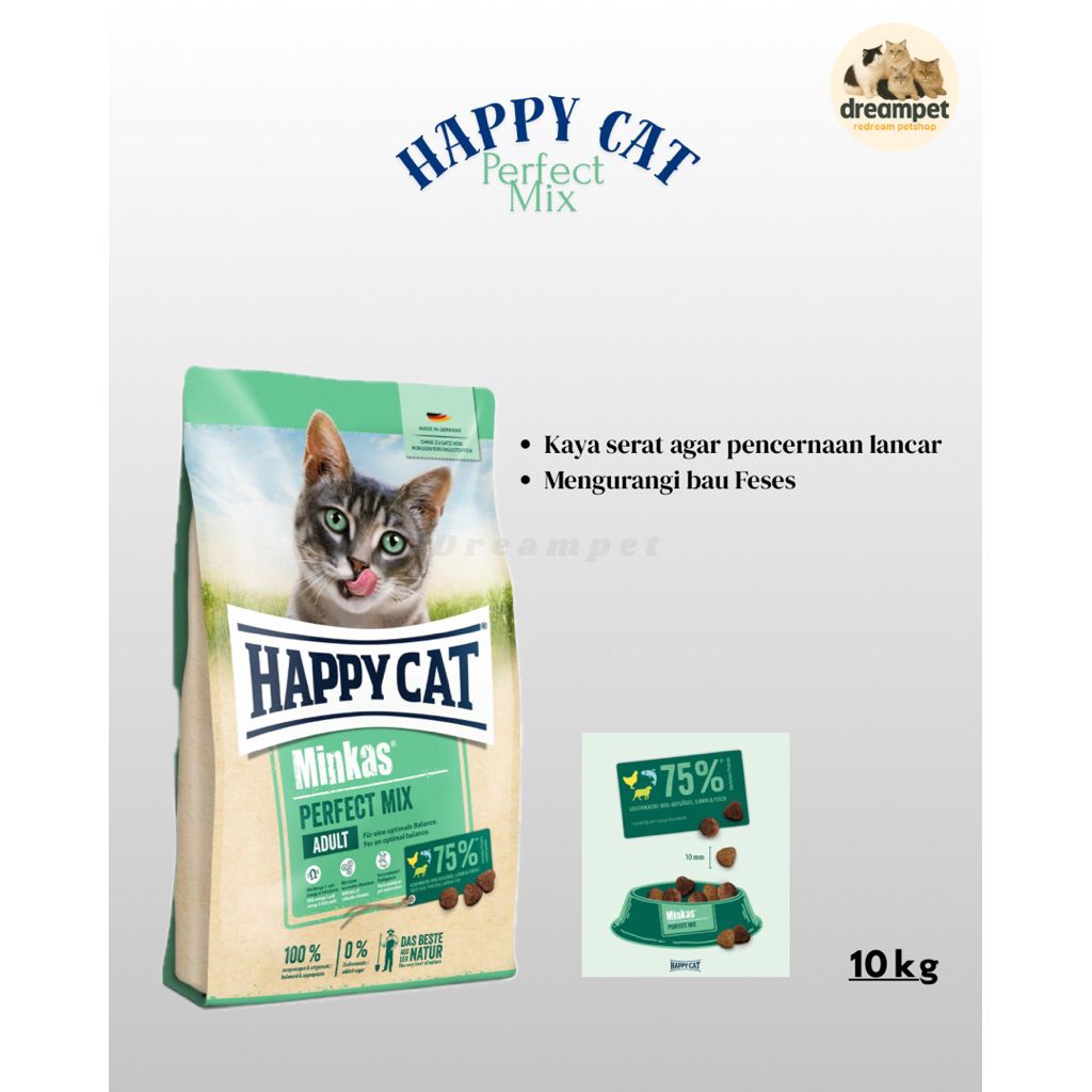 Jual Happy Cat minkas perfect mix 10kg | Shopee Indonesia