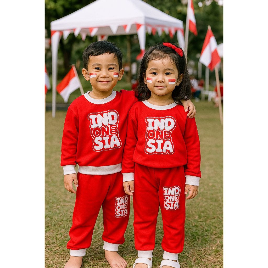 Jual Baju Kemerdekaan Cod 1945 3 4 5Thn 10 11 Tahun Ke 80 Th Cewek Bju ...