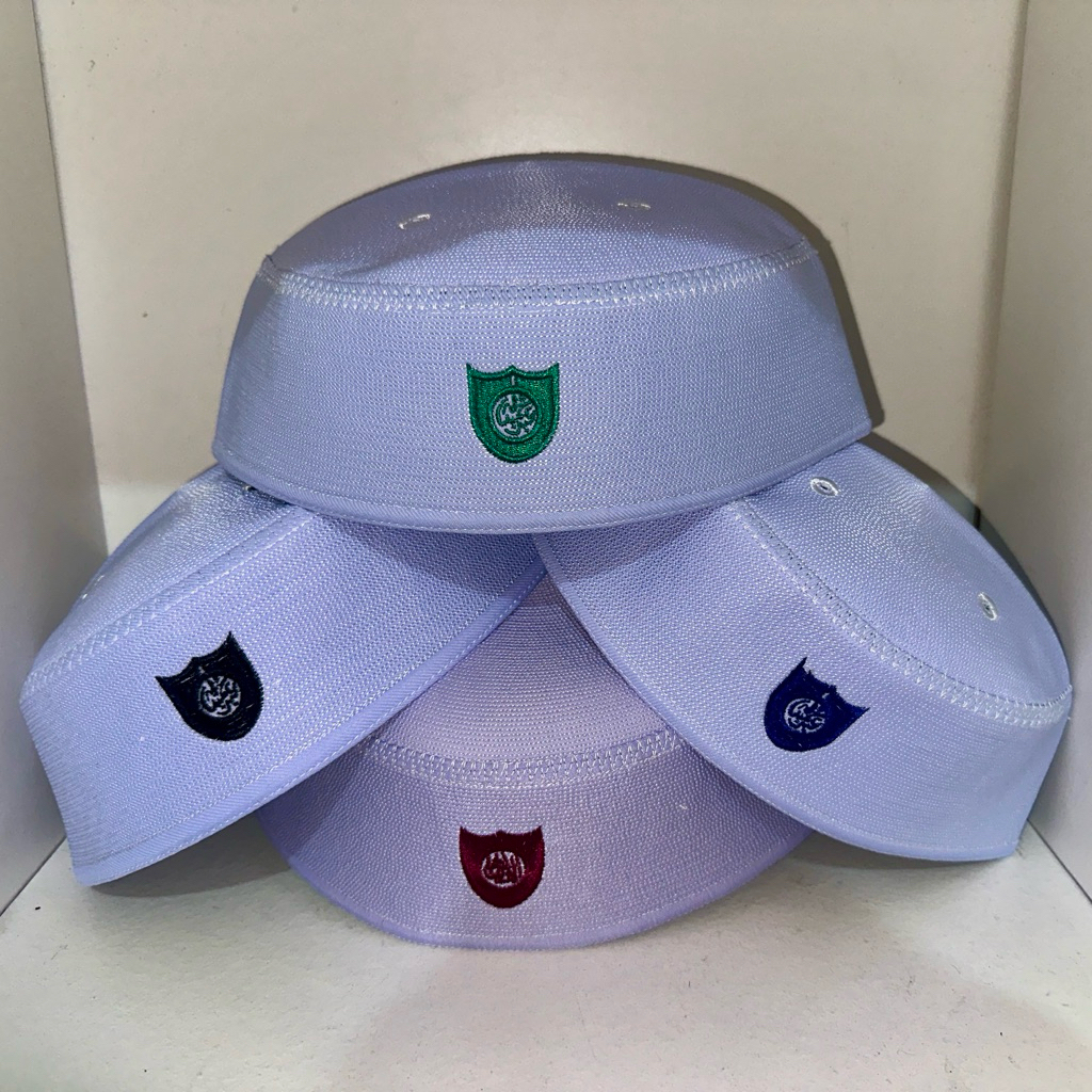 Jual PECI KOPYAH MALAYSIA ABDULHAMID TINGGI 7CM PUTIH LOGO HIJAU MERAH ...