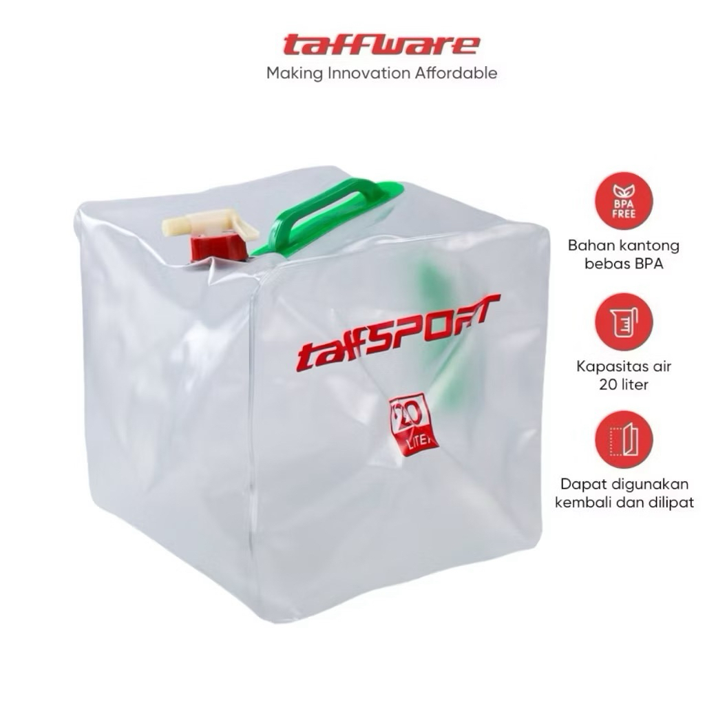 Jual kantong air portabel wadah air lipat 20 liter dirigen lipat tas ...