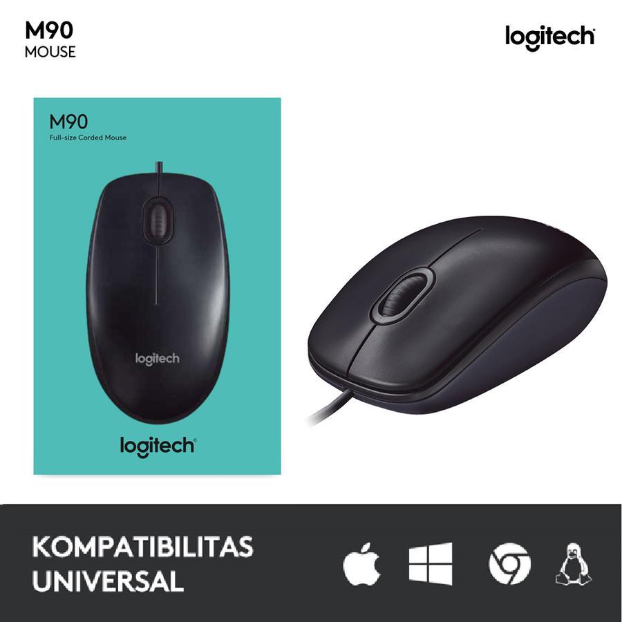 Jual Mouse Logitech M90 Optical Original Garansi Resmi | Shopee Indonesia