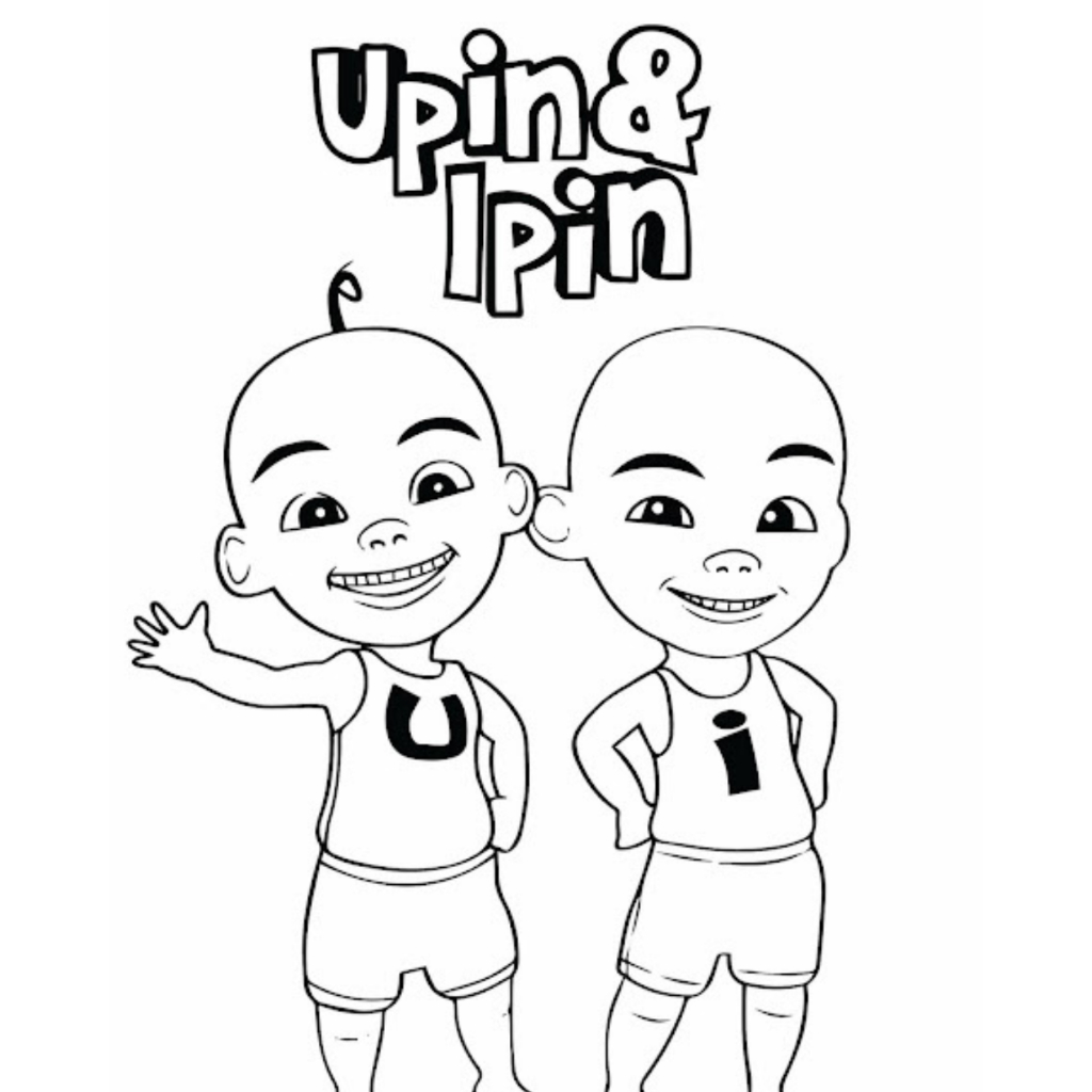 Jual Little.art - Kertas Mewarnai Gambar Upin & Ipin | Mewarnai Gambar ...