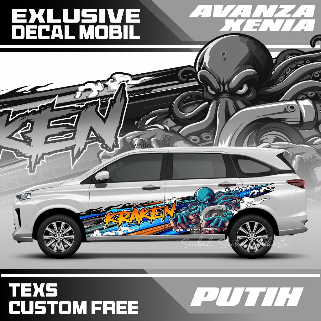 Jual livery decal new avanza / new xenia / decal mobil / livery mobil ...