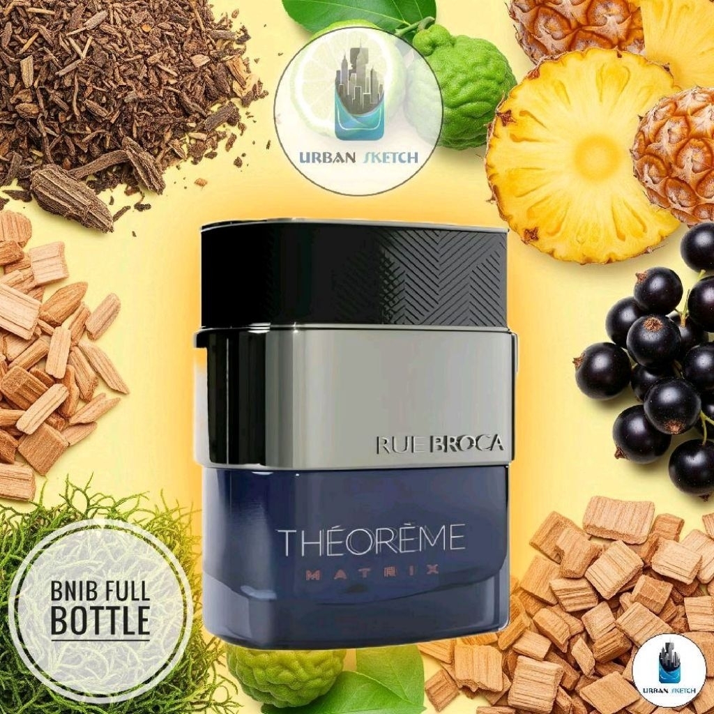 Jual BNIB Parfum Rue Broca Theoreme Matrix Pour Homme 90 ml Eau de ...