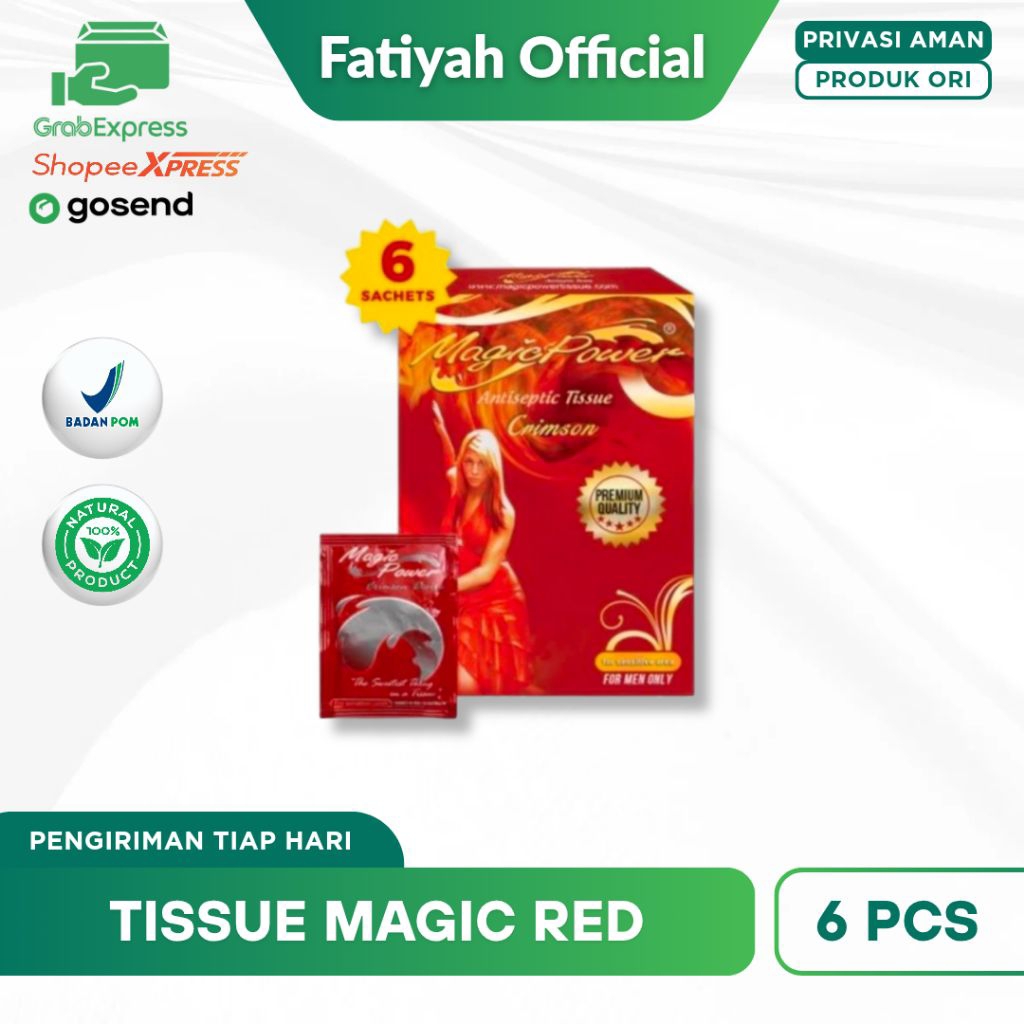Jual TISSUE MAGIC POWER MERAH CRIMSON DESIRE ( 1 BOX ISI 6 SACHET ) TISU MEJIK | Shopee Indonesia