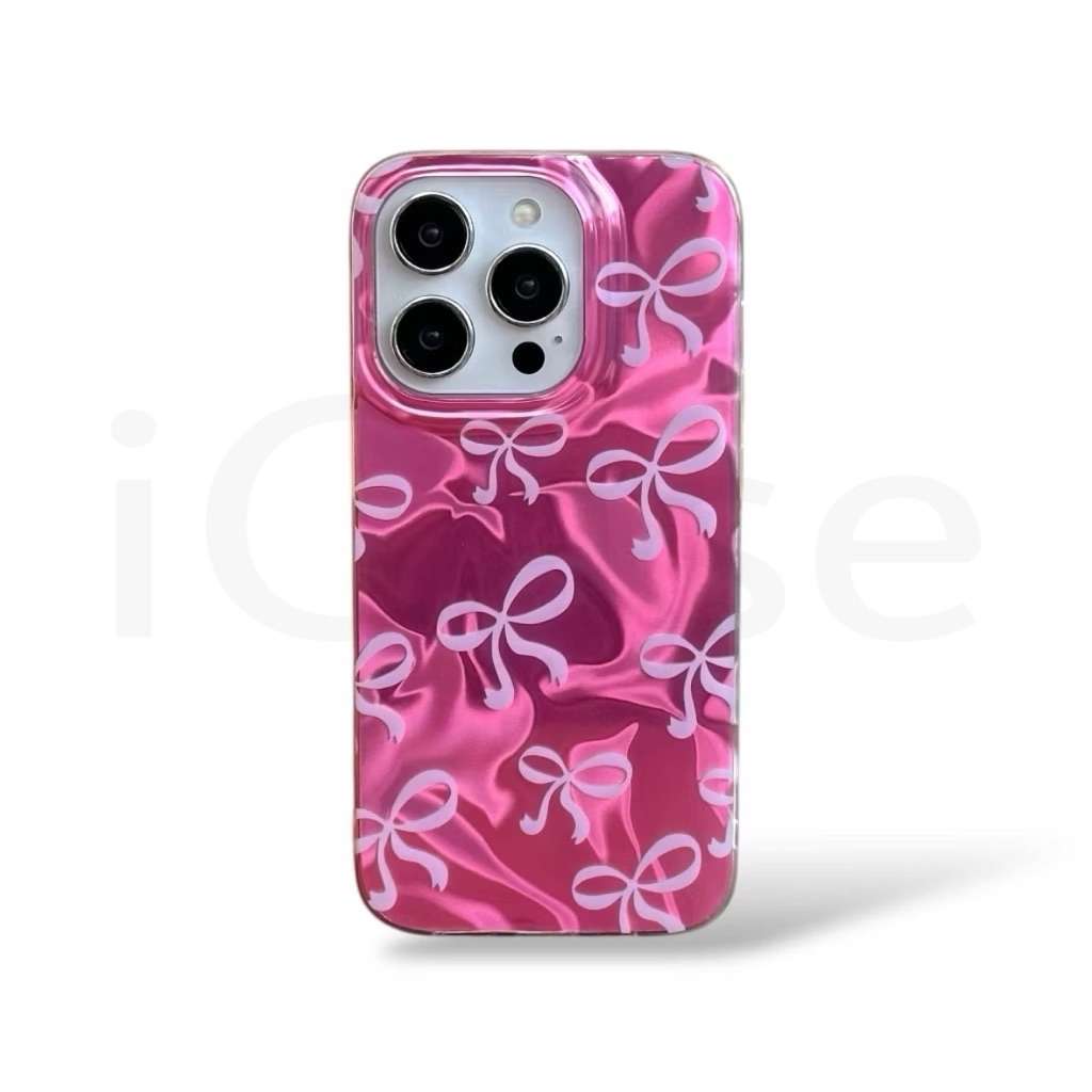 Jual Pink Ribbon Cute Case Motif Pita Casing HP iPhone X XR 11 12 13 14 ...