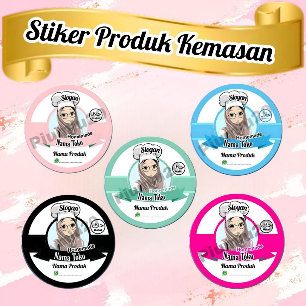 Jual STIKER PRODUK KEMASAN PRODUK KUE / PASTRY / MASAKAN / SNACK / KUE ...