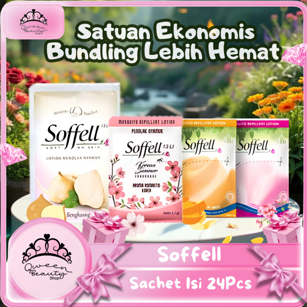 Jual Soffell Sachet Renceng (Isi 24pcs) 5,5gr & 10gr | Bunga Geranium ...