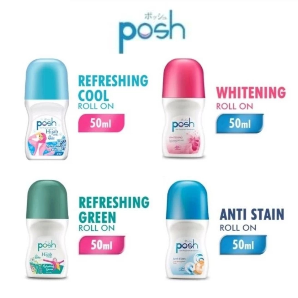Jual POSH Anti Perspirant Deodorant Roll On 50ml | Deo Roll On Anti Bau ...
