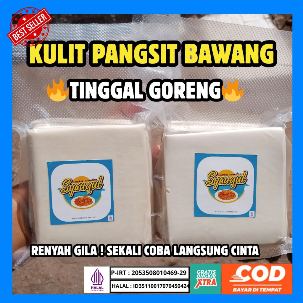 Jual (1kg) Kulit Pangsit bawang | keripik pangsit mentah | Tinggal ...