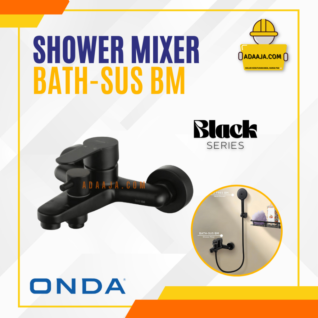 Jual Shower Mixer Black Hitam BATH-SUS BM Kran Bathtub Shower Keran Air ...