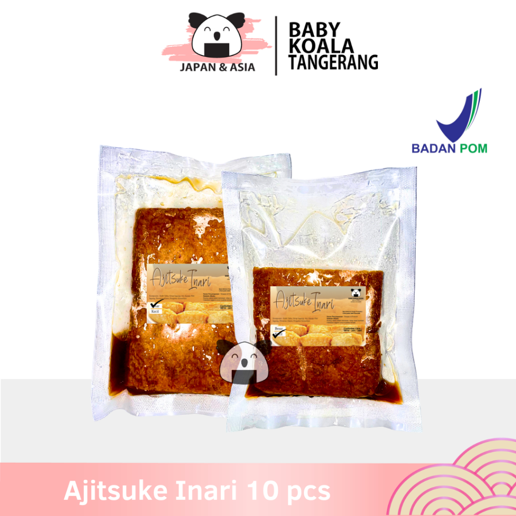 Jual AJITSUKE INARI AGE Kulit Tahu Jepang 10 pcs Halal │ Kantung Tahu ...