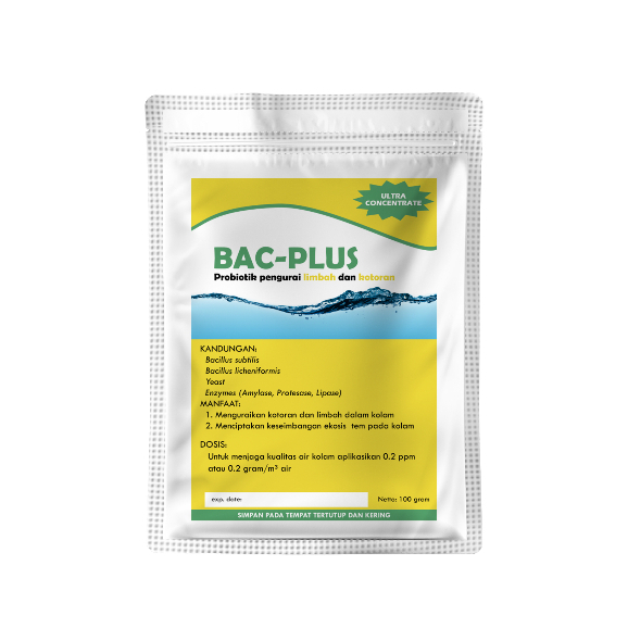 Jual Bac-plus Probiotik Bacillus untuk Ikan dan Udang Bioflok 100 gram ...