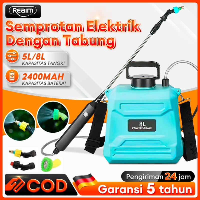Jual Semprotan Rumput Elektrik 8 Liter Sprayer Shoulder Type Semprot ...