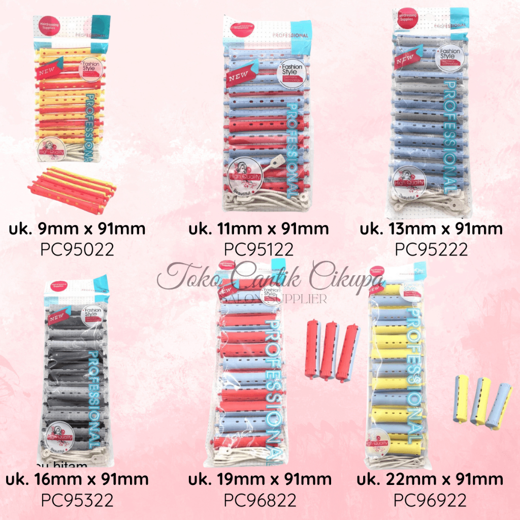 Jual Roto Rotto Roll Keriting Rambut Salon pack isi 12 pcs berbagai ...