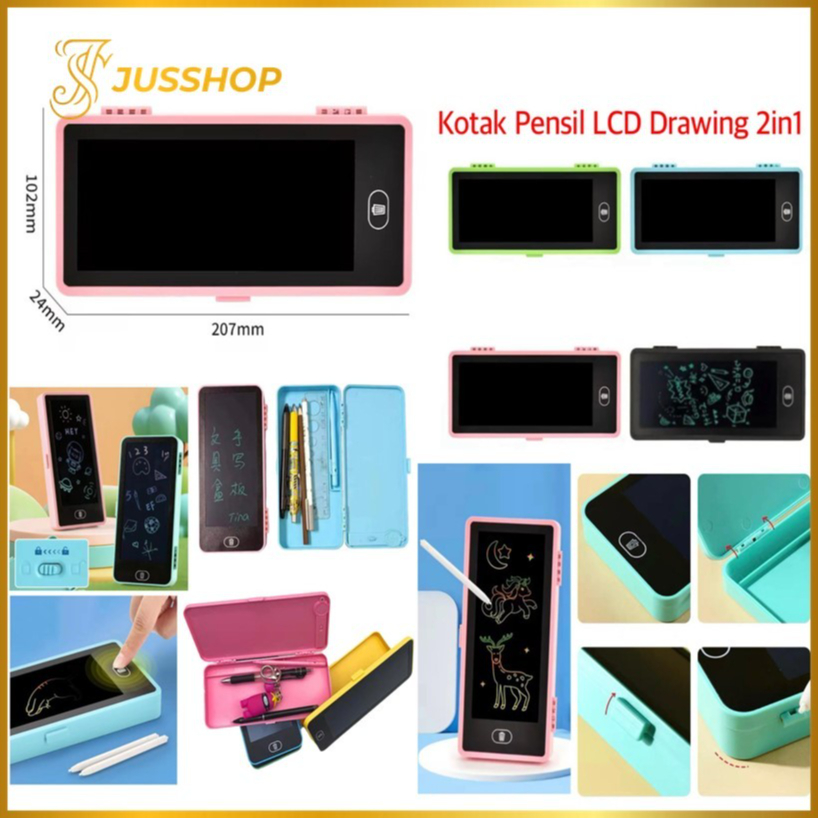 Jual Kotak Pensil LCD Drawing Writing 2in1 Kotak Pensil Box Case Ukuran ...