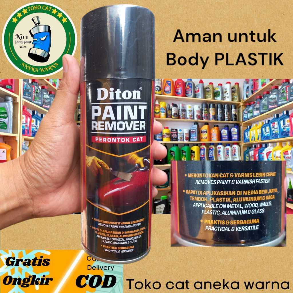 Jual DITON PREMIUM PAINT REMOVER 400ML PERONTOK CAT AMAN UNTUK BODY ...