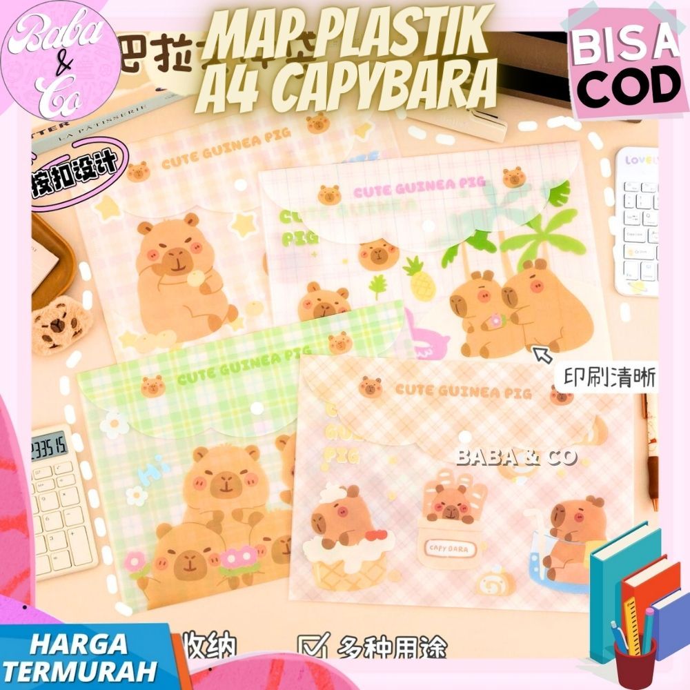 Jual MAP CAPYBARA MAP PLASTIK SIZE A4 MOTIF CAPYBARA MAP PLASTIK ...