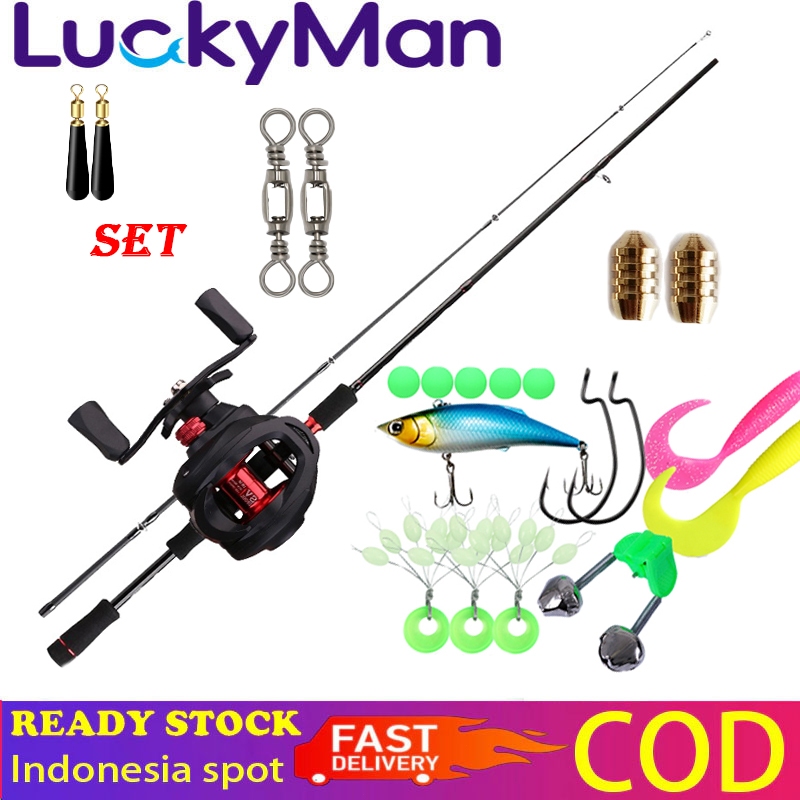 Jual LUCKYMAN Satu set lengkap peralatan memancing yang cocok untuk ...