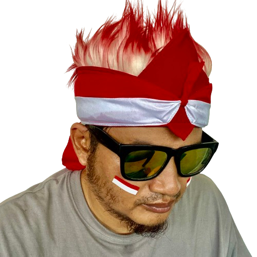 Jual Topi Rambut Udeng Merah Putih, Topi Agustusan, Topi Kemerdekaan ...