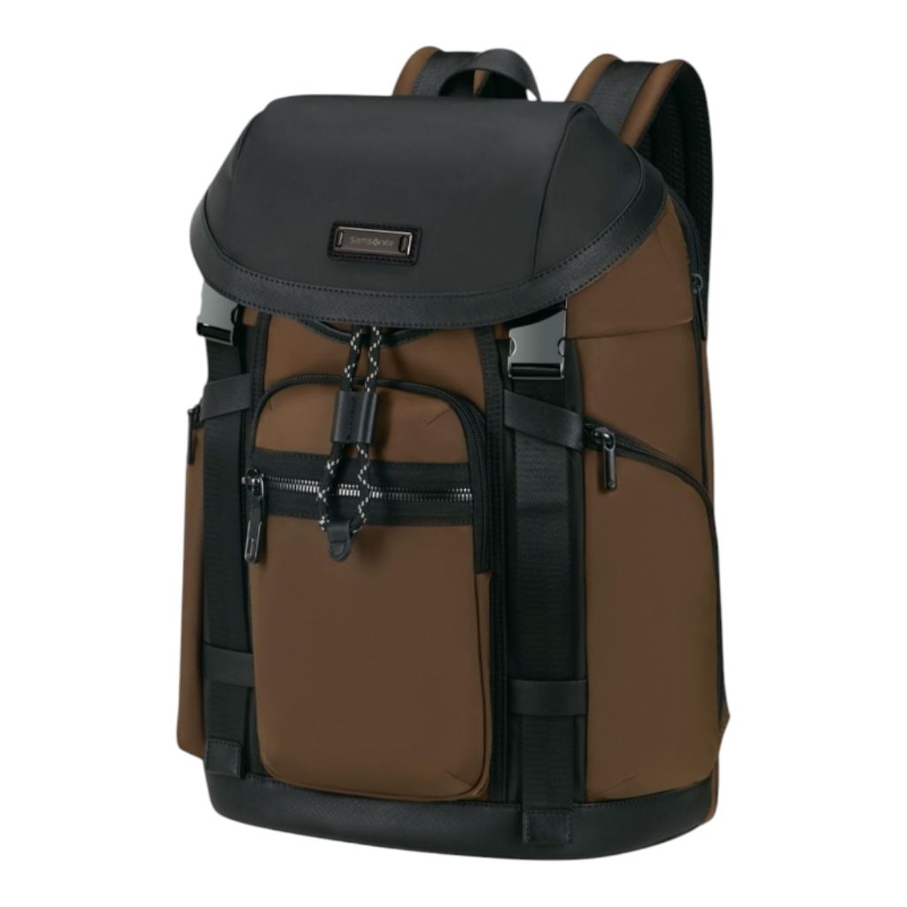Jual Samsonite Relyon Flap Backpack M Laptop 15.6 inch Tas Ransel Pria ...
