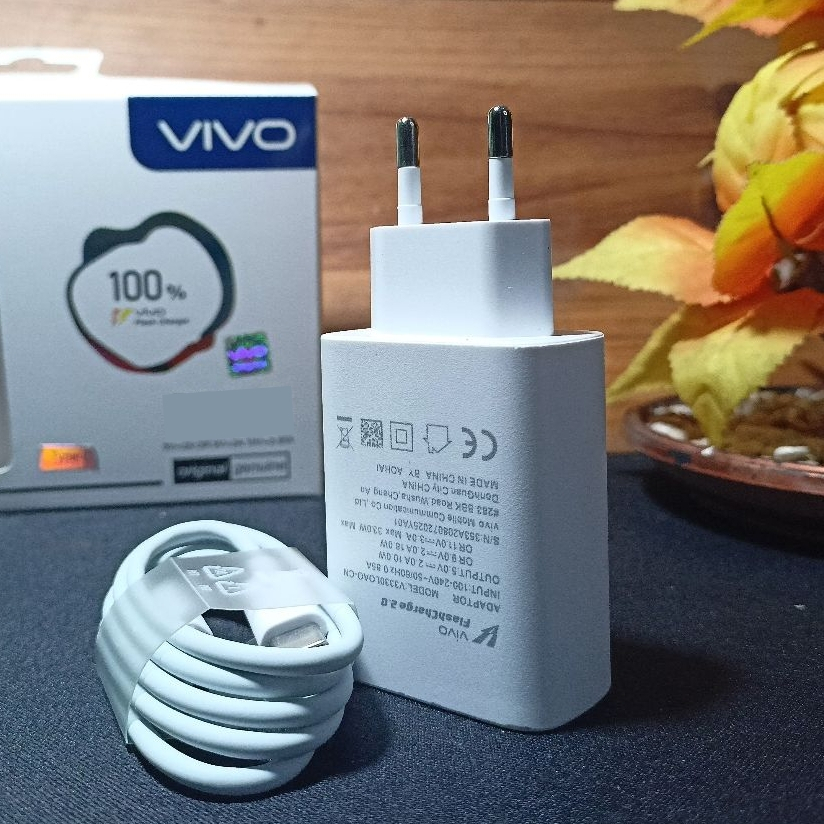 Jual Fast Charger Vivo 33 Watt / Charger Vivo 33W Fast Charging Micro ...