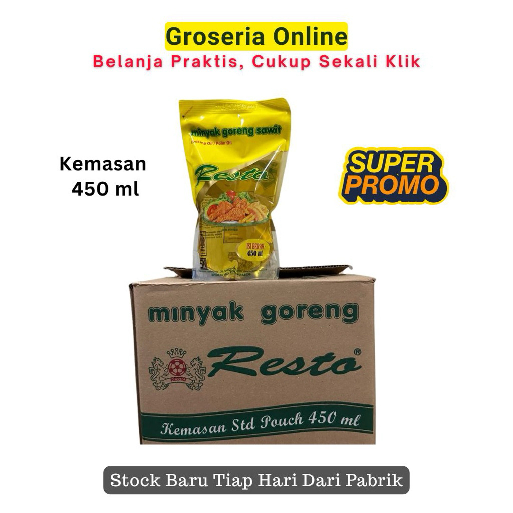 Jual Minyak Goreng Resto 450 ml | Shopee Indonesia