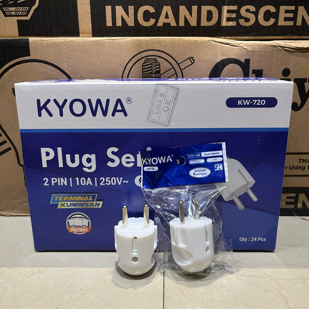 Jual Steker Arde pagoda kyowa SNI colokan bulat bulet putih original ...