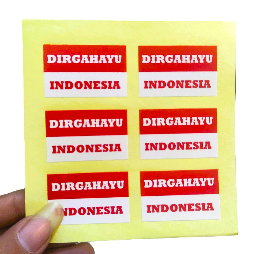 Jual 10 lembar isi 60 stiker pipi indonesia sudah di cutting / sticker ...