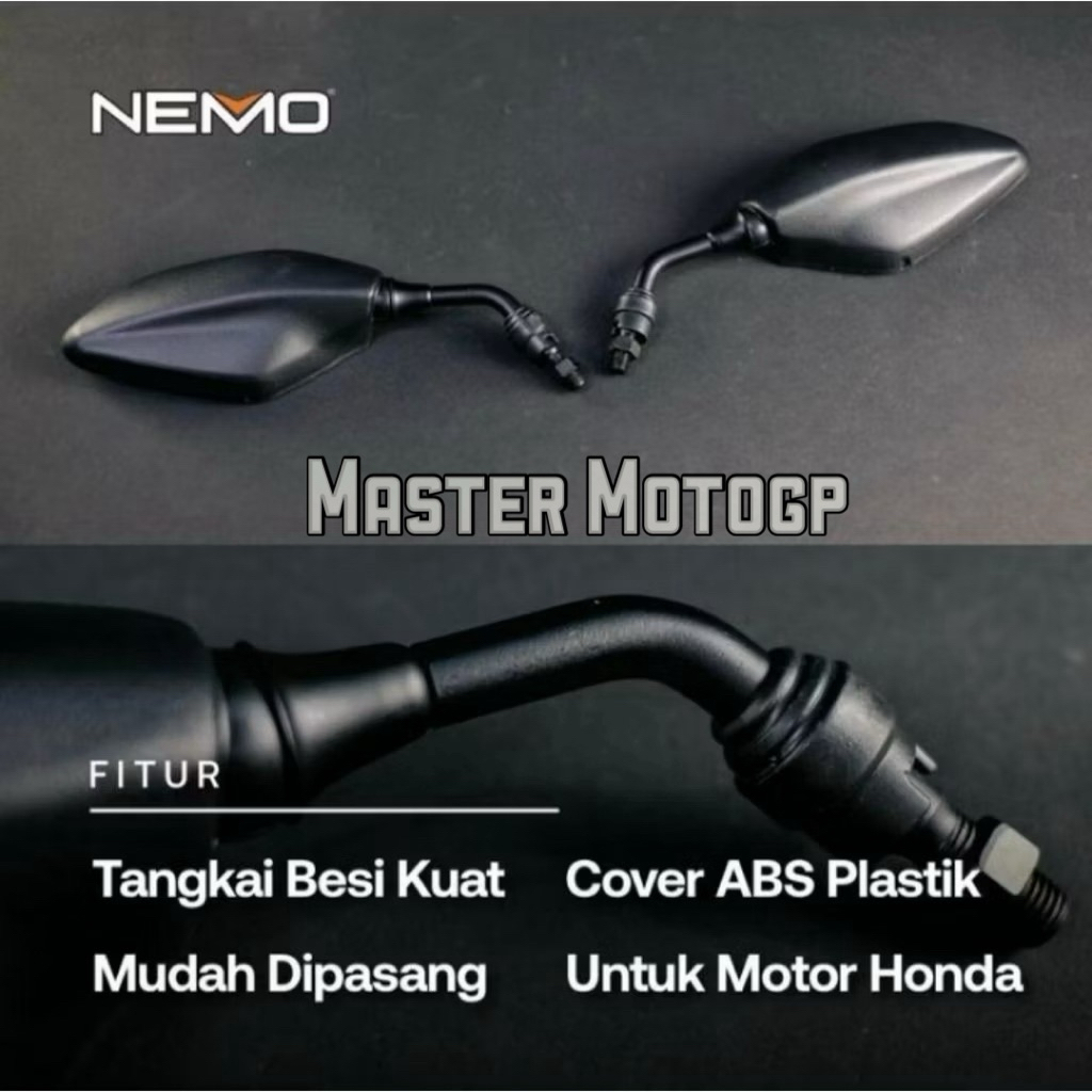 Jual Spion Xmax 250 NEMO ORIGINAL GMA Besi Abs plastik Kaca spion motor ...