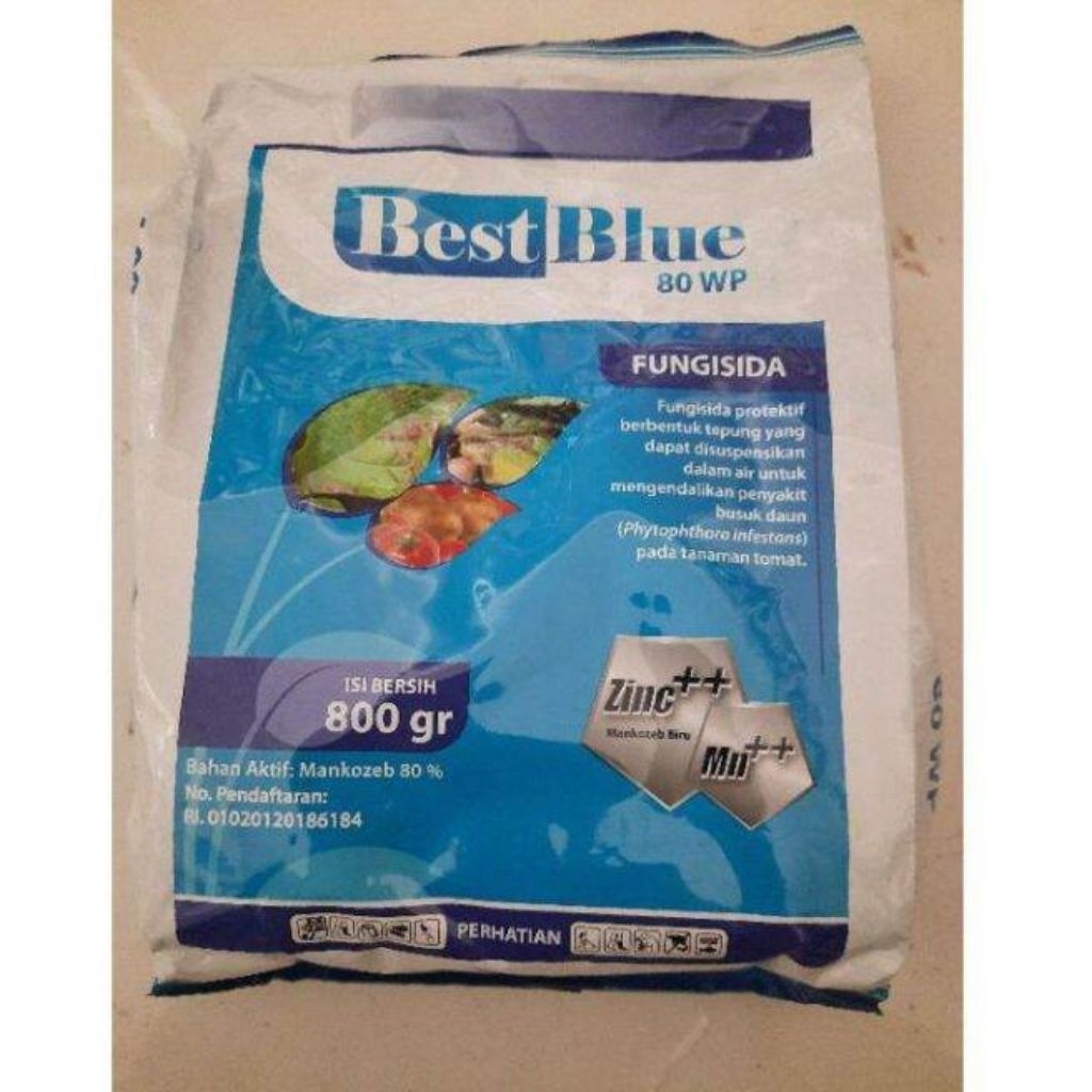 Jual Best Blue 80 WP - Fungisida Protektif Mankozeb 80% | Shopee Indonesia