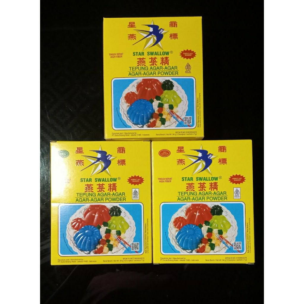 Jual AGAR AGAR SWALLOW PLAIN PER 1 BOX ISI 12 PCS | Shopee Indonesia