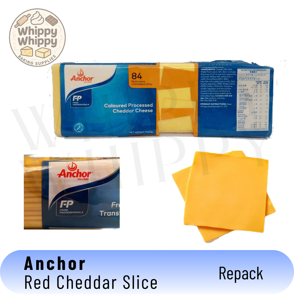 Jual Anchor Red Cheddar Slice 28 Slice / Keju Cheddar burger / KHUSUS ...